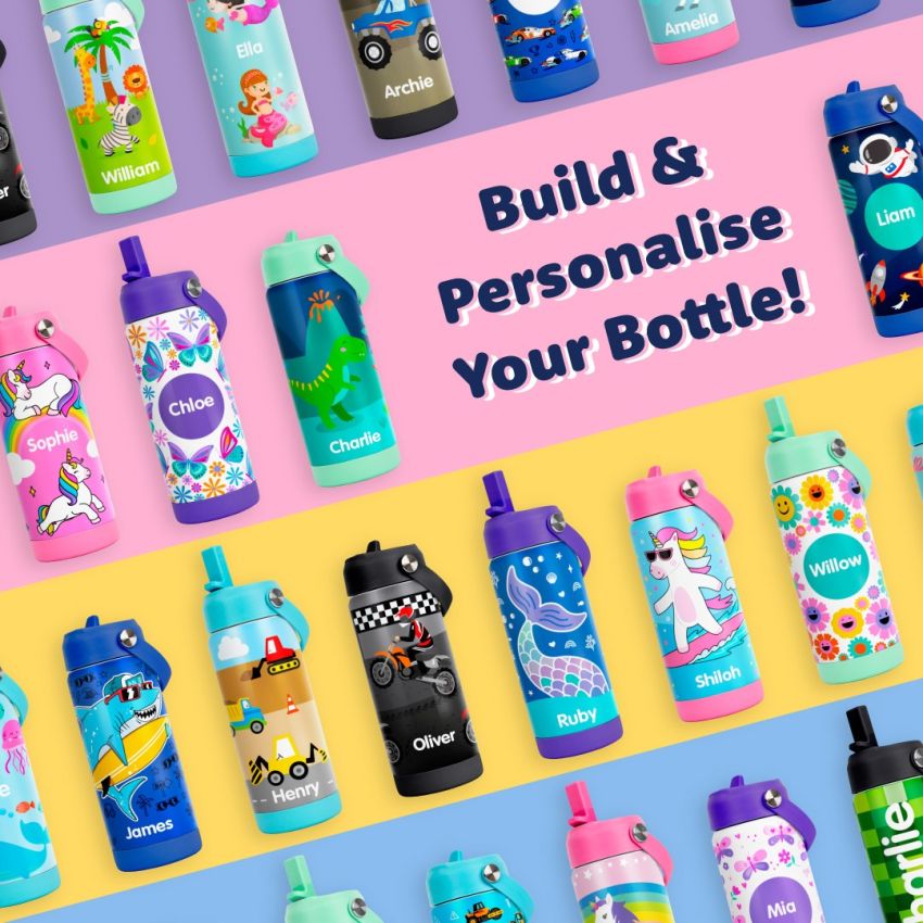 Peppa Pig Personalised Kids Metal Drink Bottle Australia